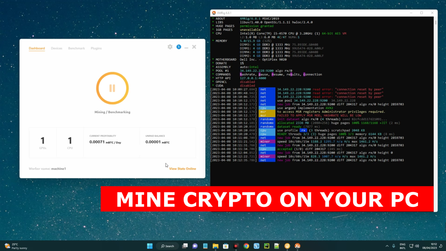 How to MINE CRYPTOCURRENCY on your PC - Etechbox